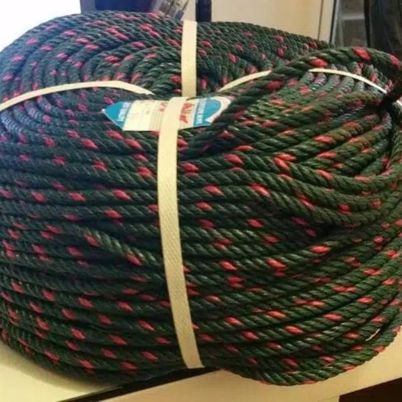 Jual Tali Tambang Plastik Kecil / Tambang Ikat / Tambang Hijau Bintik Merah / HTBM 8mm harga Per ...