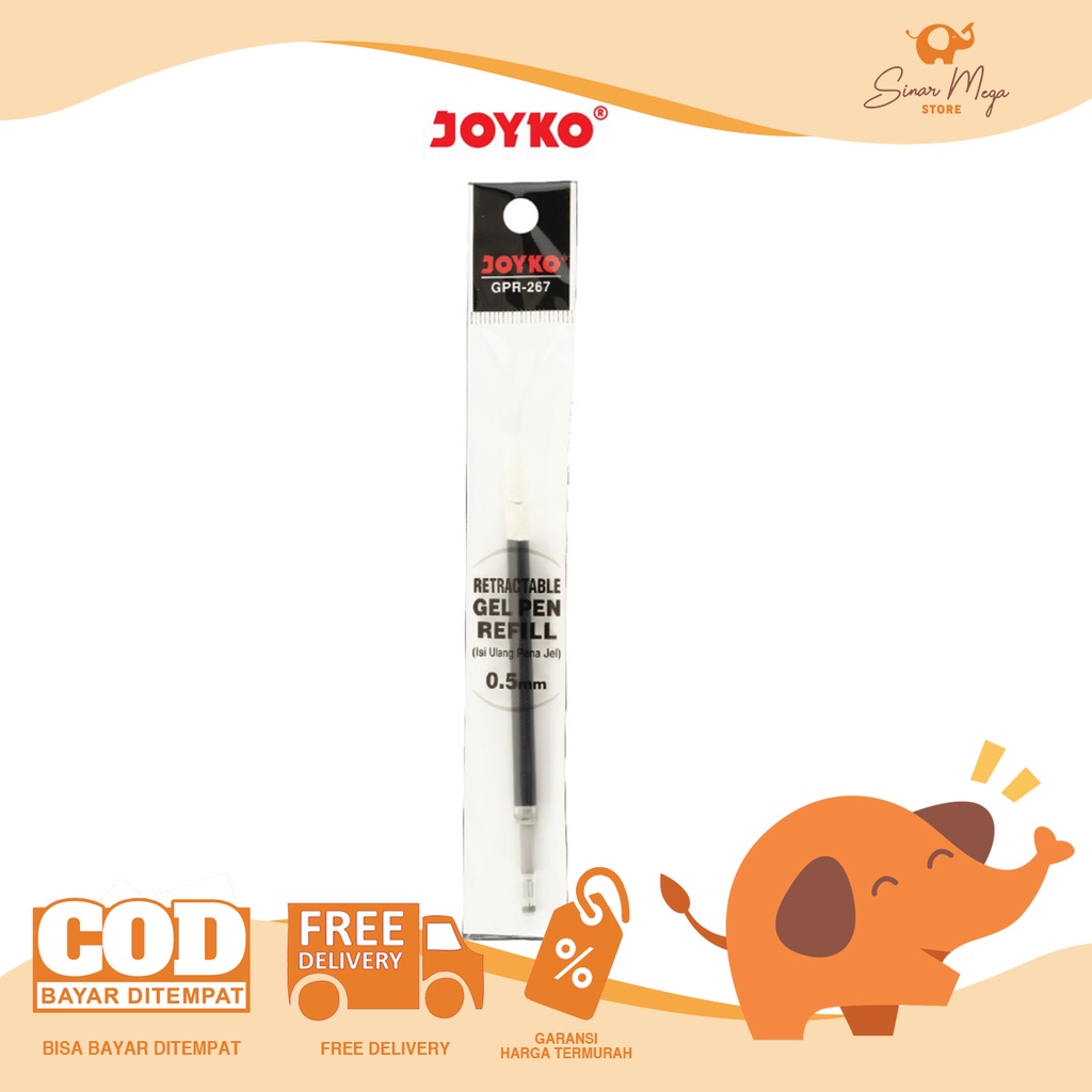 Jual Joyko Refill Isi Ulang Gel Pen GPR-267 Black | Shopee Indonesia