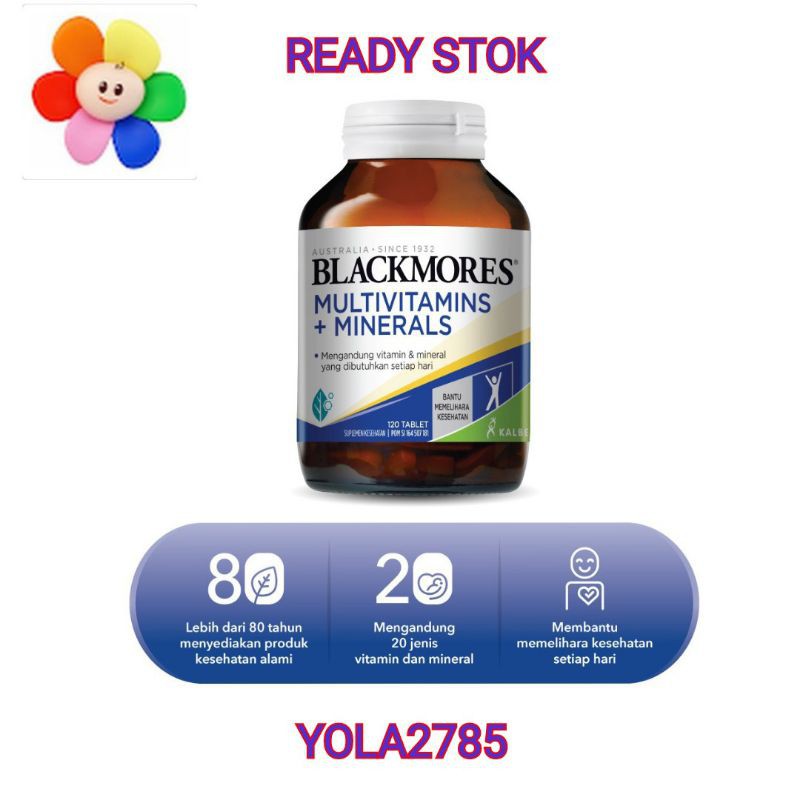 Jual Blackmores Multivitamins + Minerals multivitamin isi 30 isi 60 tablet kapsul caps | Shopee ...