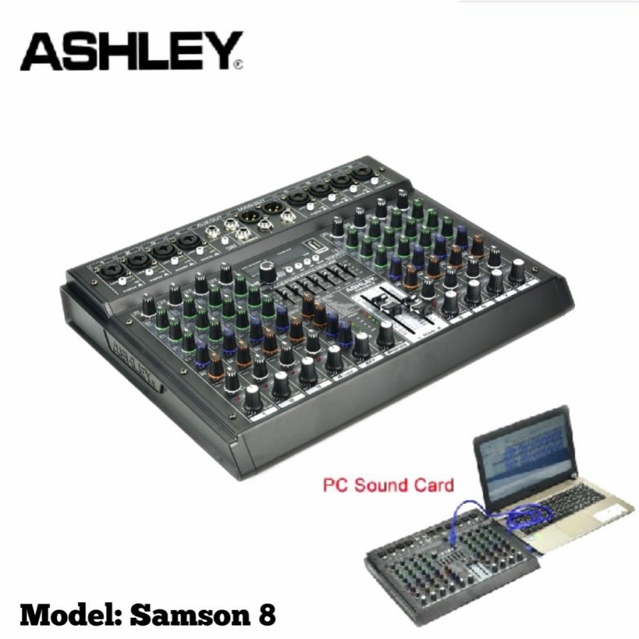 Jual Mixer Ashley Samson 8 Original / Ashley Samson 6 /Ashley Samson 4, Bluetooth Soundcard ...