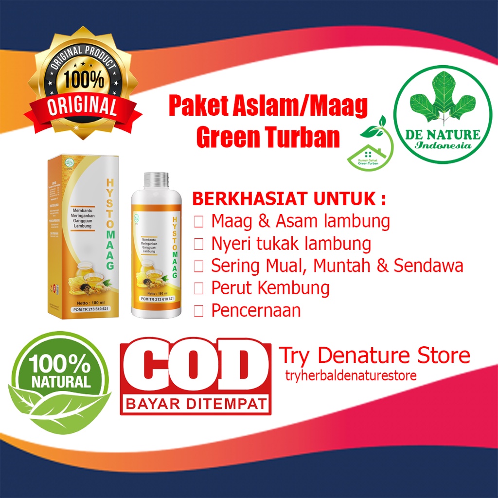 Jual HYSTOMAAG Green Turban Solusi Obat Maag Kronis Asam Lambung ...