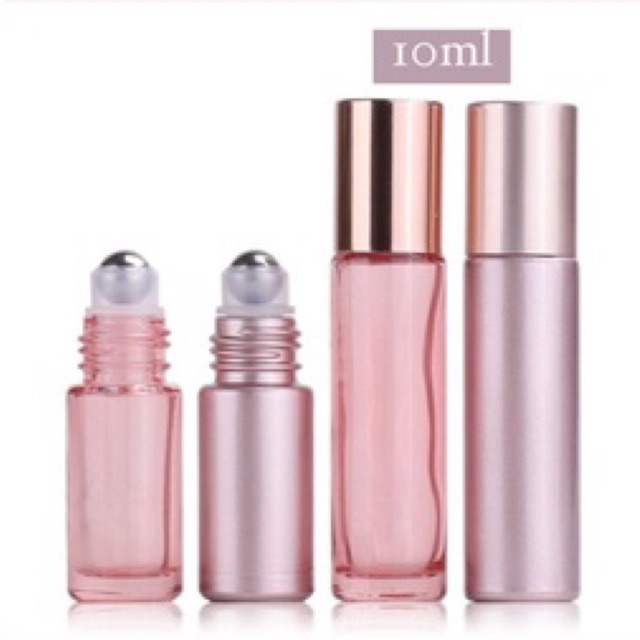 Jual 10ml Botol Rose Gold Pink Roll On TEBAL Glass Perfume Essential ...