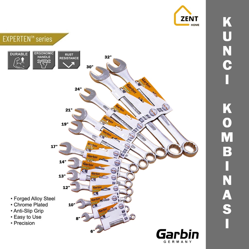 Jual Kunci Ring Pas Kombinasi Garbin Germany Combination Wrench Experten Series EWR-CB | Shopee ...