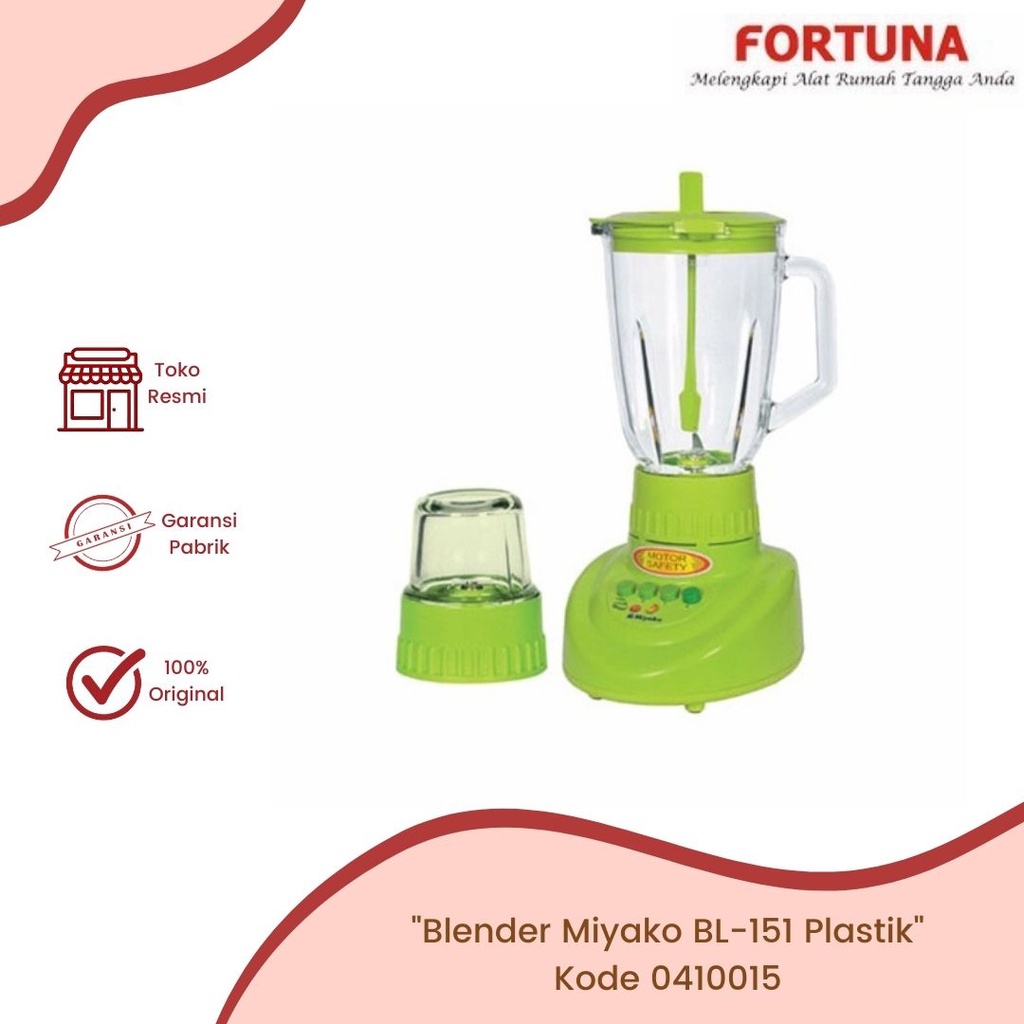 Jual Blender BL-151 PF / AP / Blander Miyako BL-151 Plastik | Shopee ...