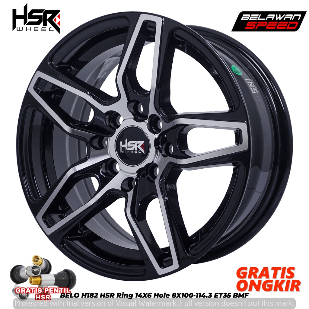Jual VELG RACING MOBIL MURAH R14 HSR BELO RING 14 BUAT AGYA CALYA AVANZA PICANTO KIA RIO NISSAN ...