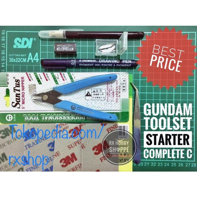 Jual ORIGINAL - BEST Tools toolkit toolset gundam gunpla amplas nipper ...
