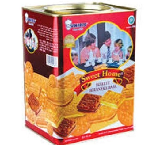 Jual UNIBIS BISKUIT SWEET HOME KALENG SEGI 1500 GR | Shopee Indonesia