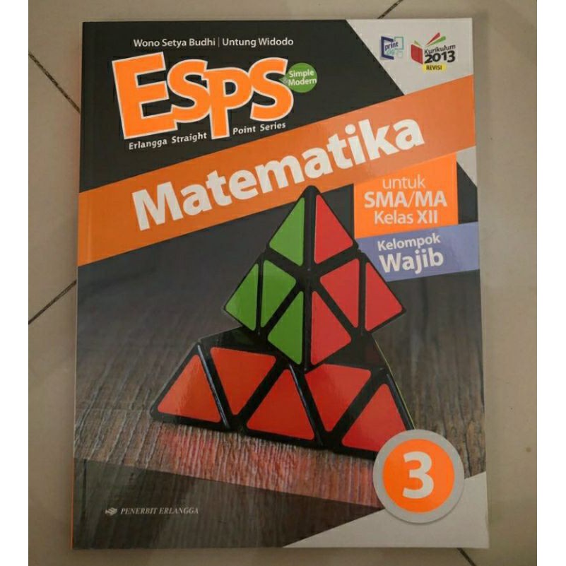 Jual Buku Paket ESPS Pelajaran Matematika Kelompok Wajib Kelas 12 Penerbit Erlangga | Buku Cetak ...