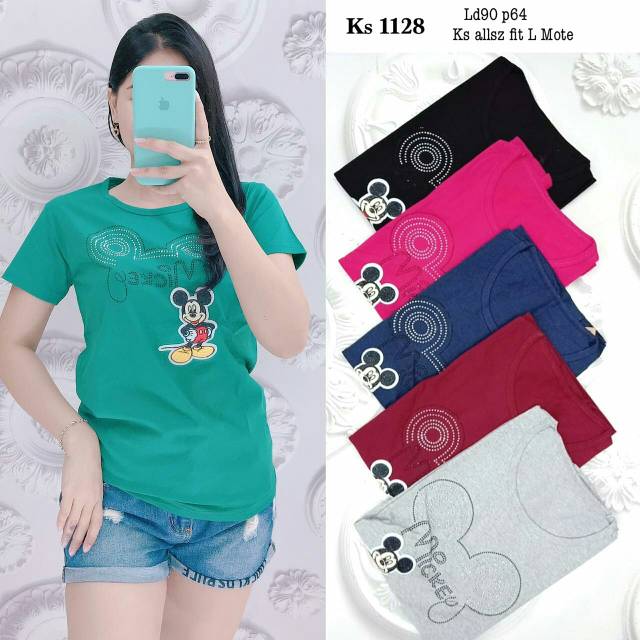 Jual Gs 1128 ks Mickey mote ( byk model kaos) | Shopee Indonesia