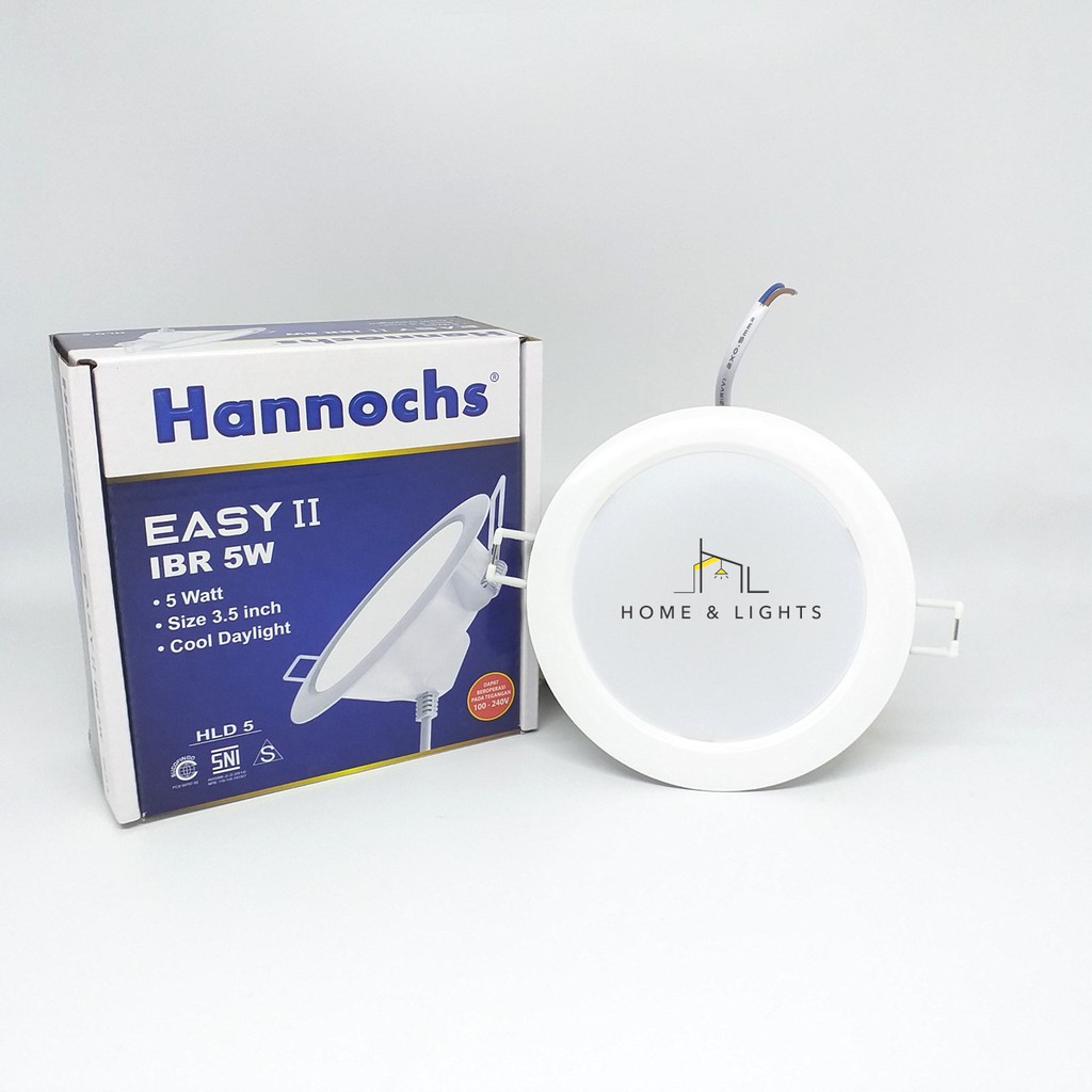 Jual Hannochs Easy II Downlight LED Bulat 3W/5W/7W/9W/12W/15W/20W | Garansi Resmi 1 Tahun ...