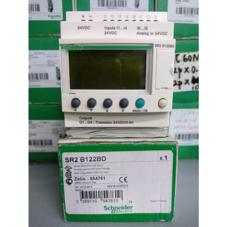 Jual SR2B122BD, SCHNEIDER SMART RELAY 12 I/O TRANSISTOR 24VDC DISPL ...