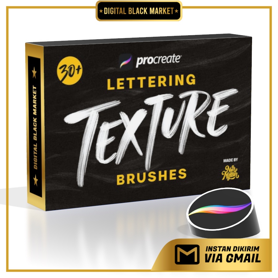 Jual Procreate - Lettering Texture Brushes | Shopee Indonesia