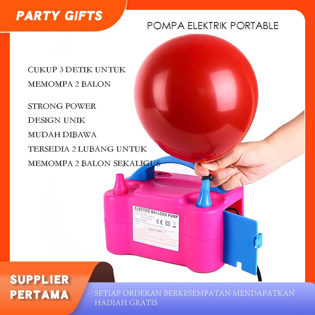 Jual Pompa Balon Elektrik Listrik Electric Balloon Pump | Shopee Indonesia