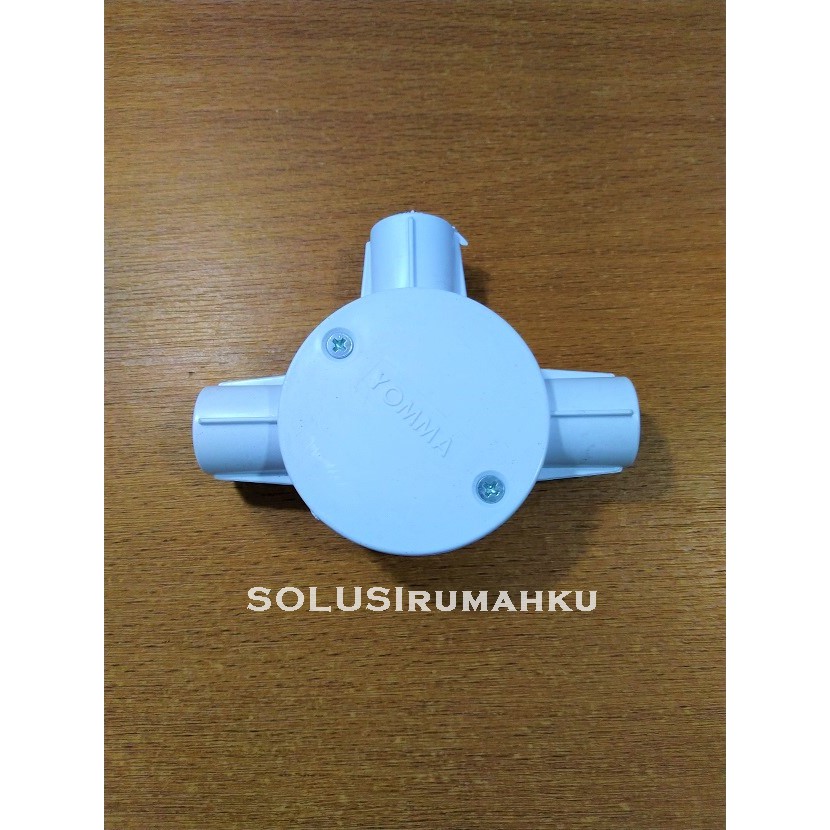 Jual Tee Doos Putih Cabang 3 / T Dus Percabangan Kabel Listrik 3 Cabang ...