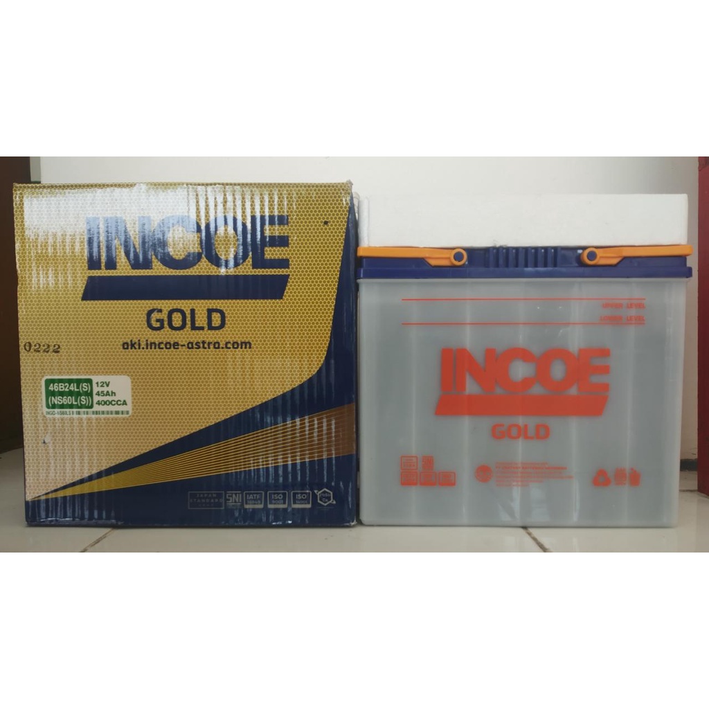 Jual Accu Mobil Incoe Gold NS60LS 45Ah | Shopee Indonesia