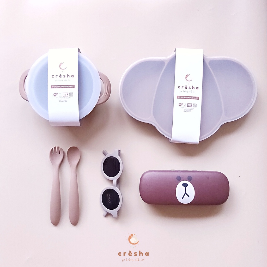 Jual CRESHA - Baby Dinnerware Set | Baby Gift Hampers | Silicone Meal ...