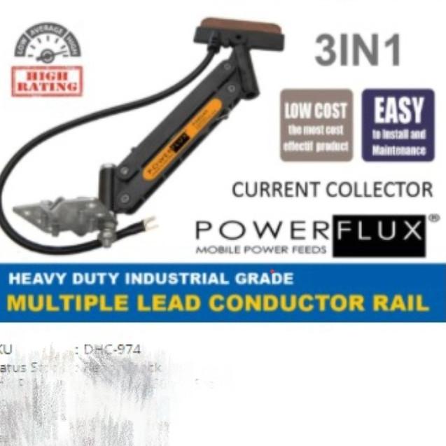 Jual Current Collector Arm Powerflux 60 Ampere 3 Poles 3 in 1 satu set ...