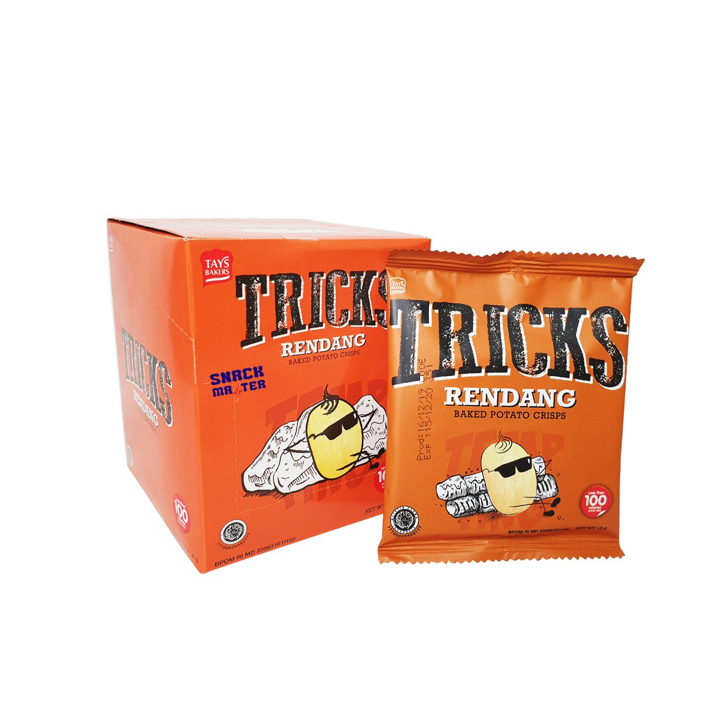 Jual Tricks Biskuit Kentang Potato Baked Chips - Netto 10 pc x 20gr ...