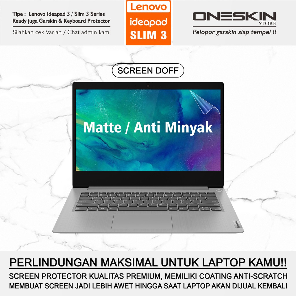 Jual Garskin Stiker Laptop Lenovo IdeaPad Slim 3 3i 14 14ADA05 14ARE05 ...