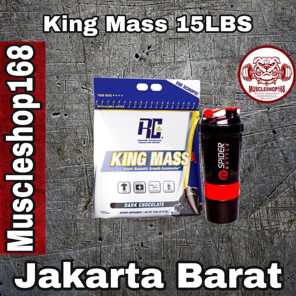 Jual Ronnie Coleman King Mass 15 lbs Weight Gainer Penambah Berat Badan ...