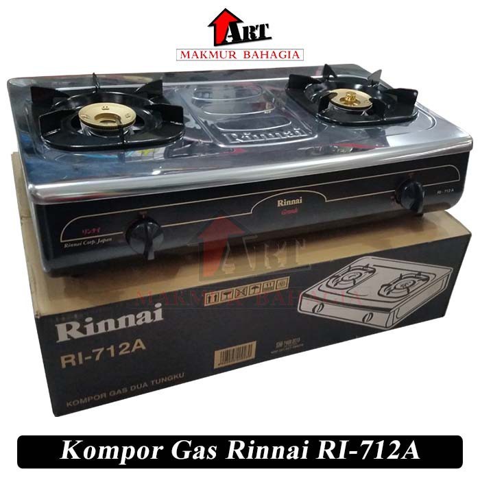 Jual Rinnai Kompor Gas 2 Tungku RI-712A RI712A | Shopee Indonesia
