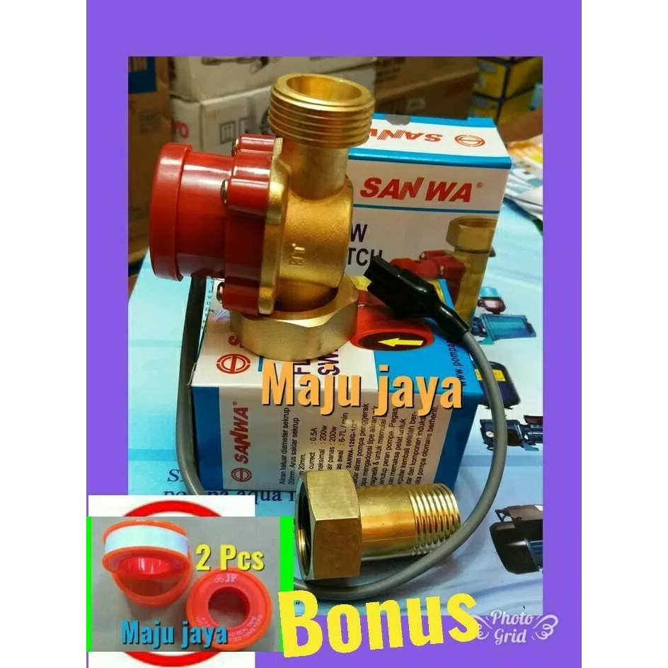 Jual Flow switch 1x1/2 SANWA Otomatis pompa booster wasser york san ei dab | Shopee Indonesia