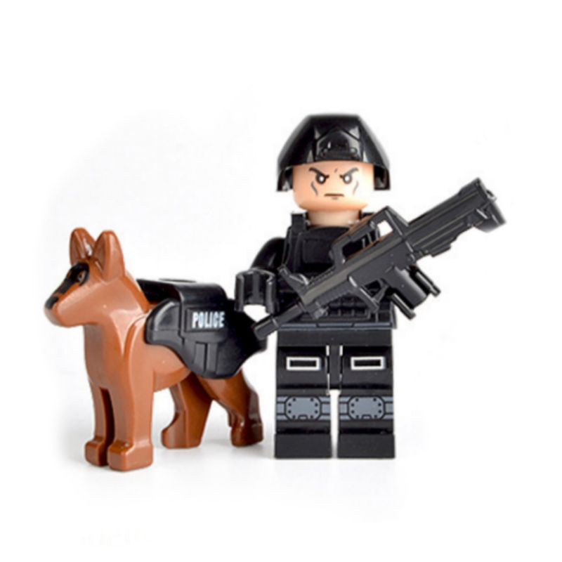 Jual Lego Swat Dog Minifigure Hero Police Soldier Military Polisi Army ...