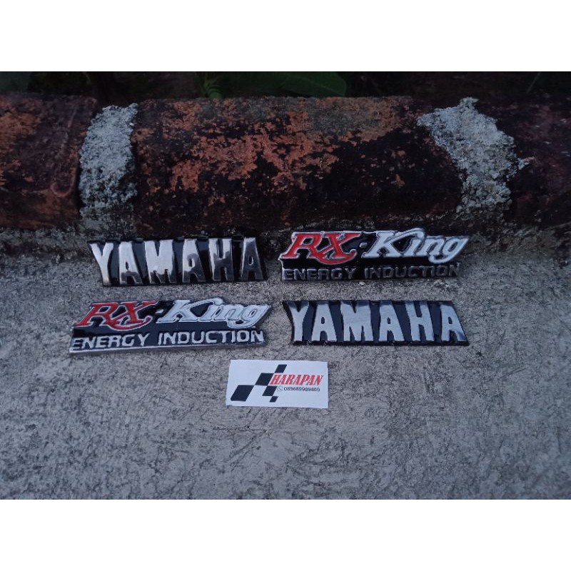 Jual paket emblem tangki yamaha RX king set emblem bok aki stanlis crom ...
