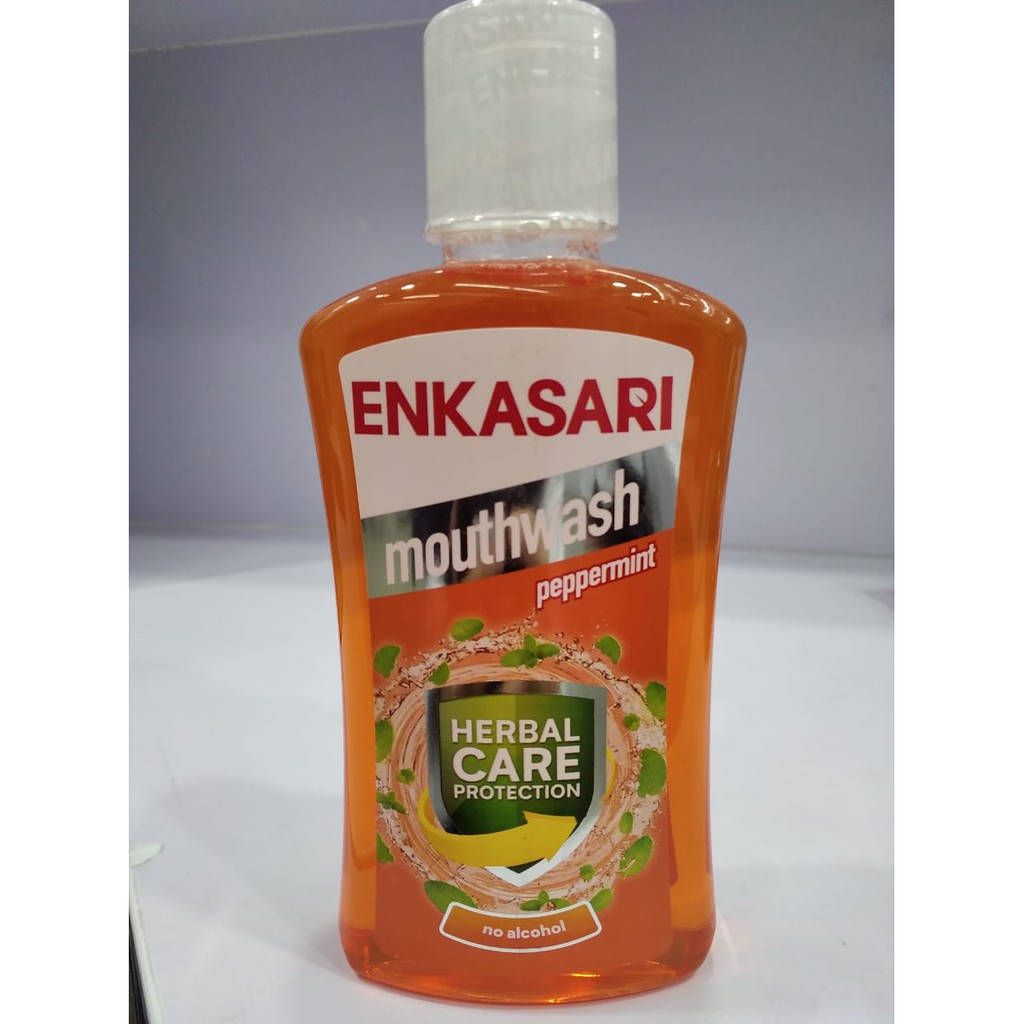 Jual Enkasari Mouthwash Peppermint 250 ml | Shopee Indonesia