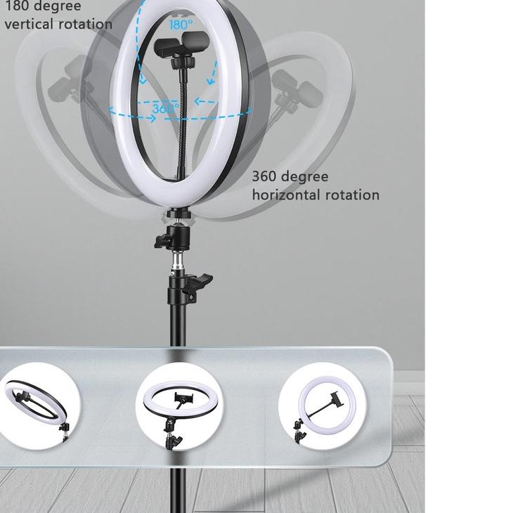 Jual Tripod Ring Light 2.1 Meter Photo Dimmable Studio Camera Light | Shopee Indonesia