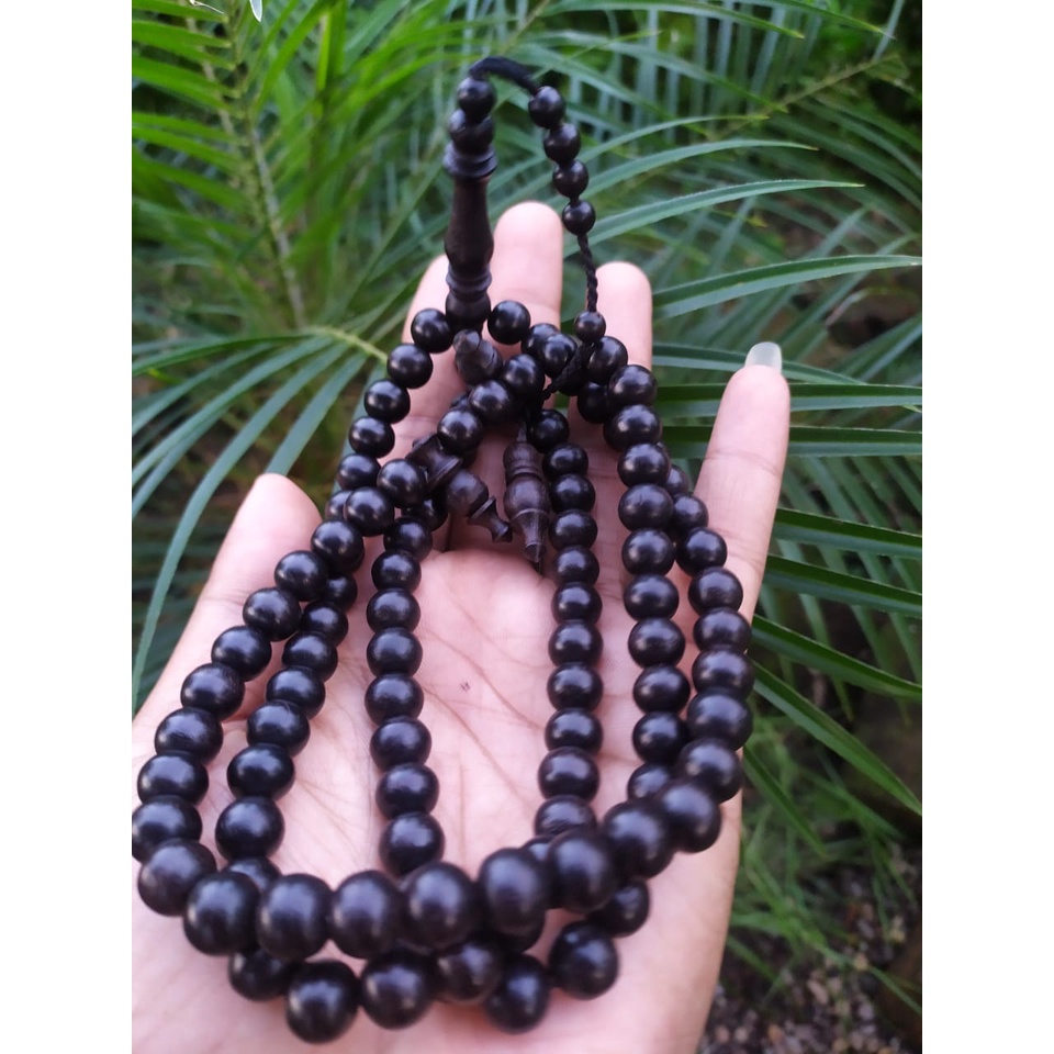 Jual Tasbih galih kelor HITAM GRADE A 8mm Tasbih Kelor hitam tasbih 99 ...