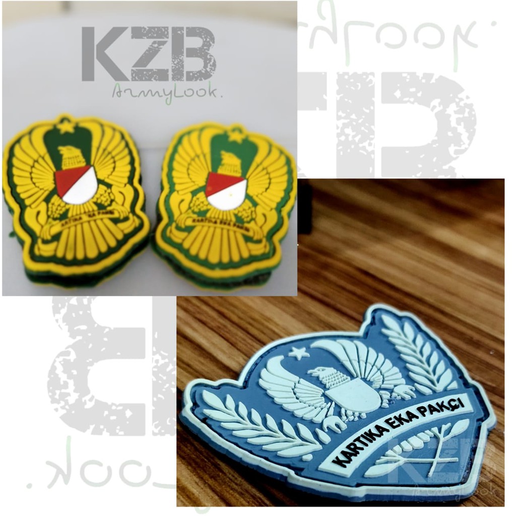 Jual Emblem Karet-Patch Rubber Velcro KARTIKA EKA PAKSI-TNI AD | Shopee ...