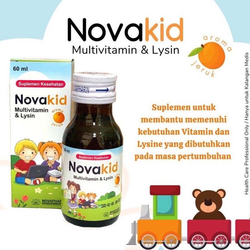 Jual Novakid 60ml Multivitamin Anak Vitamin Anak ORI BPOM | Shopee ...