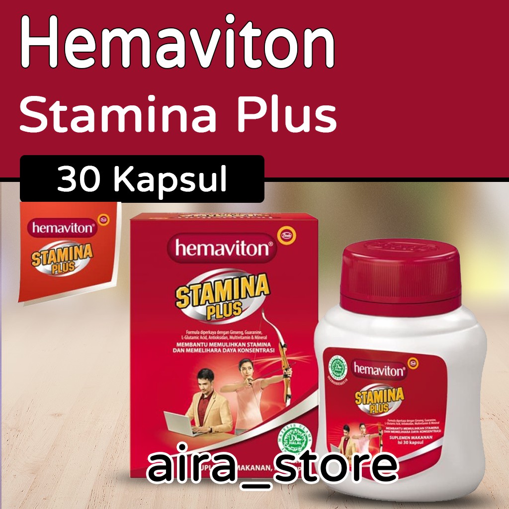 Jual Hemaviton Stamina Plus - 30 Kapsul | Shopee Indonesia