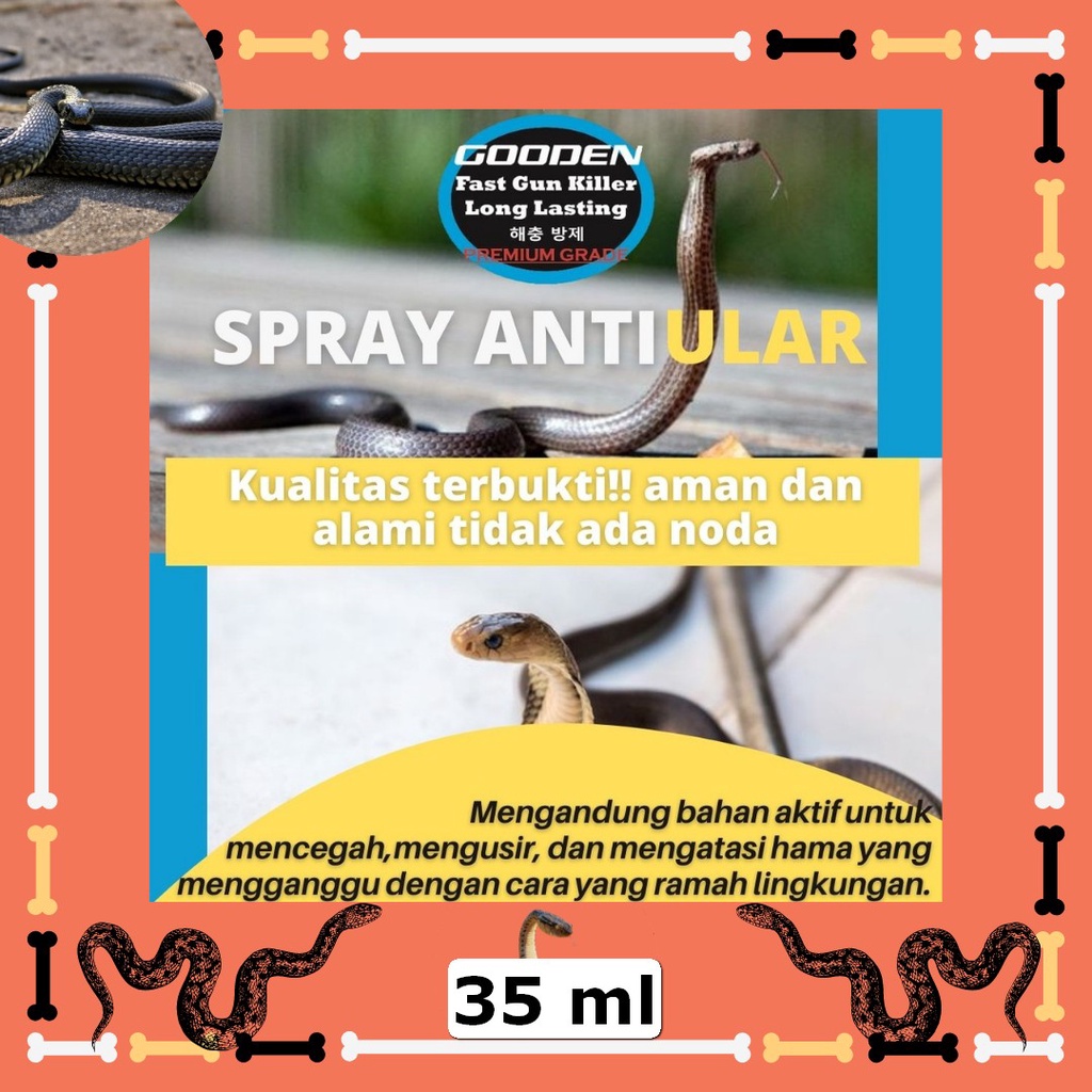 Jual Cairan Spray Pengusir Ular 35 ML Termurah Terlengkap Anti Binatang ...