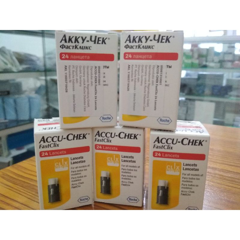 Jual FastClix Accu Chek Guide Lancet 24/ Jarum Lancet AccuChek Guide | Shopee Indonesia