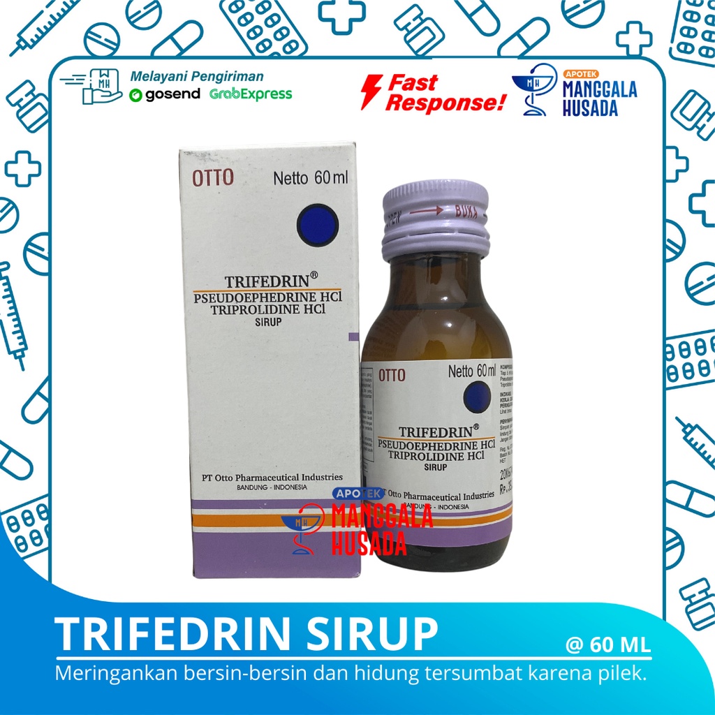 Jual TRIFEDRIN SIRUP OBAT FLU @ 60 ML | Shopee Indonesia