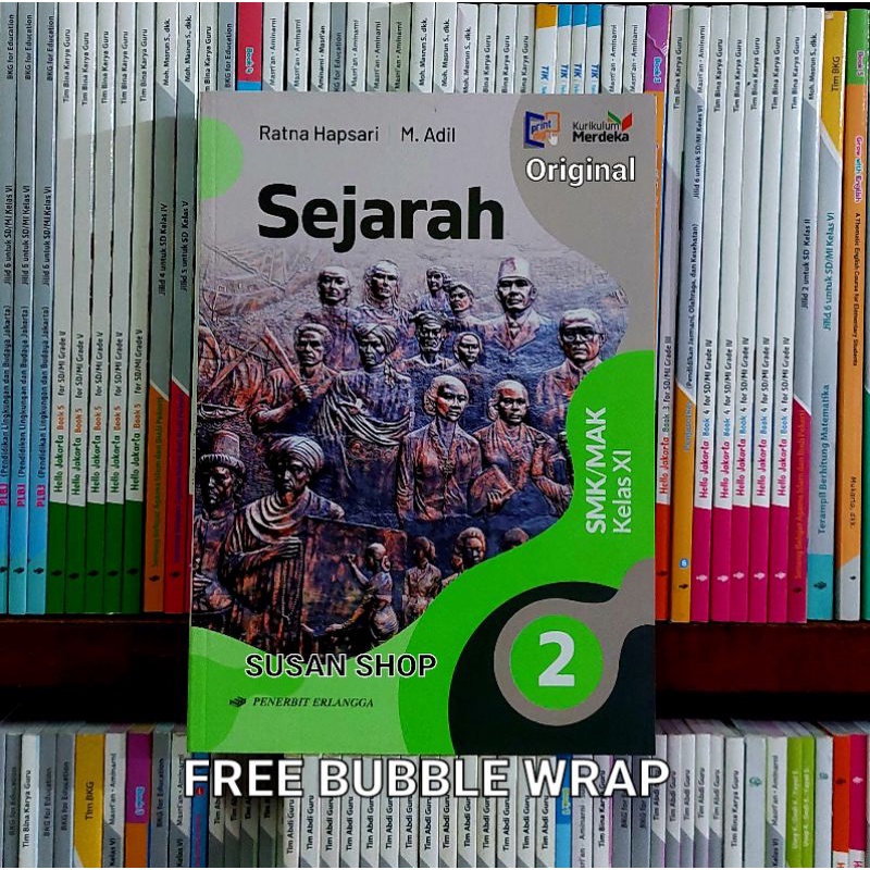Jual Buku Sejarah Kelas 2 / XI / 11 SMK Erlangga Kurikulum Merdeka ...