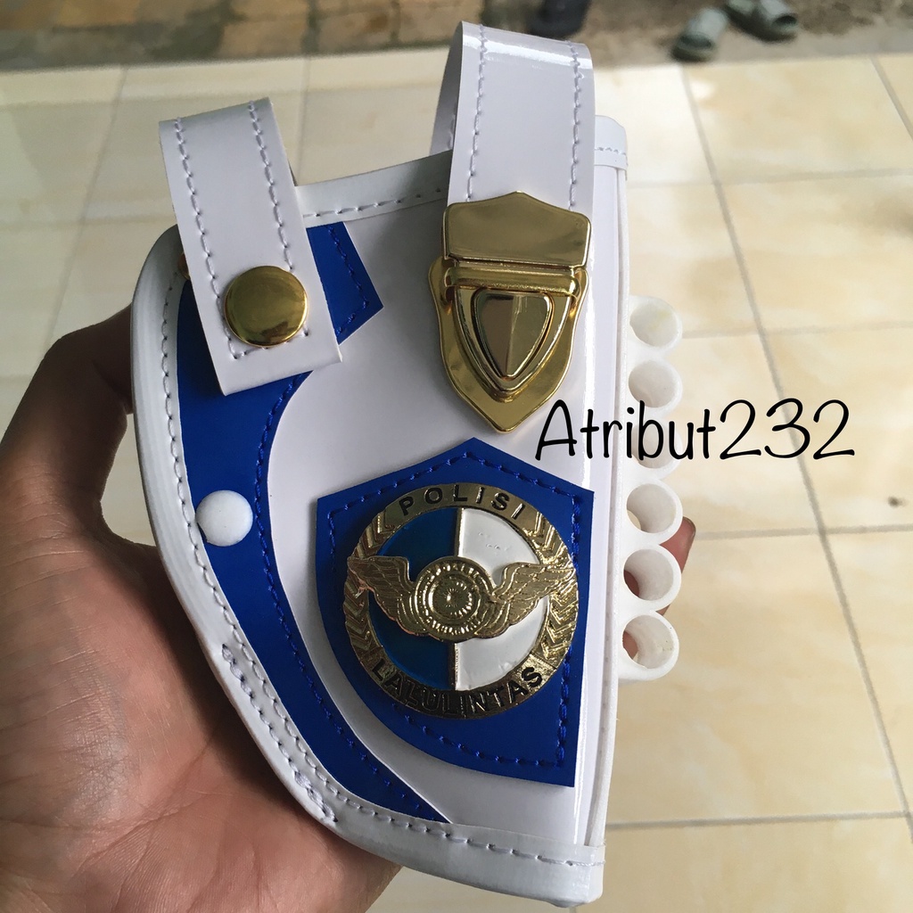 Jual Terbaru Tempat Holster Sarung Senjata Polantas Logo Wing Lantas ...