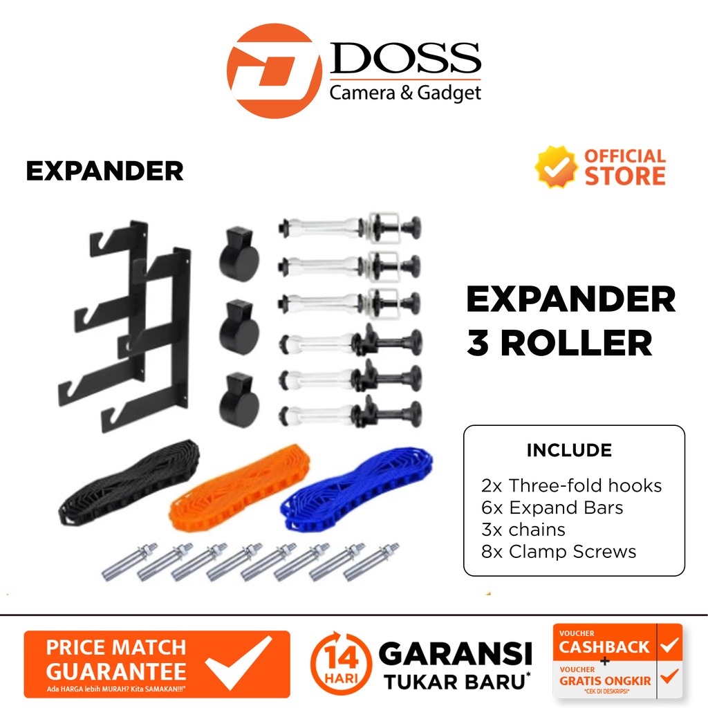 Jual Expander Background Roller Wall Mounting Manual | Shopee Indonesia