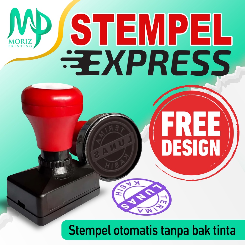 Jual Stempel Otomatis Custom Free Design | Shopee Indonesia