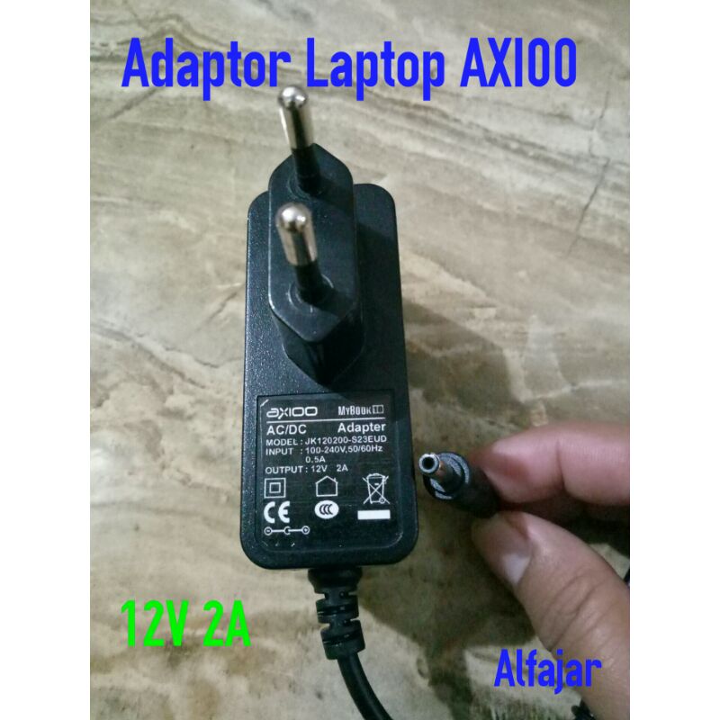 Jual Adaptor Charger LAPTOP AXIOO 12v 2A Jack kecil 3,5mm | Shopee ...
