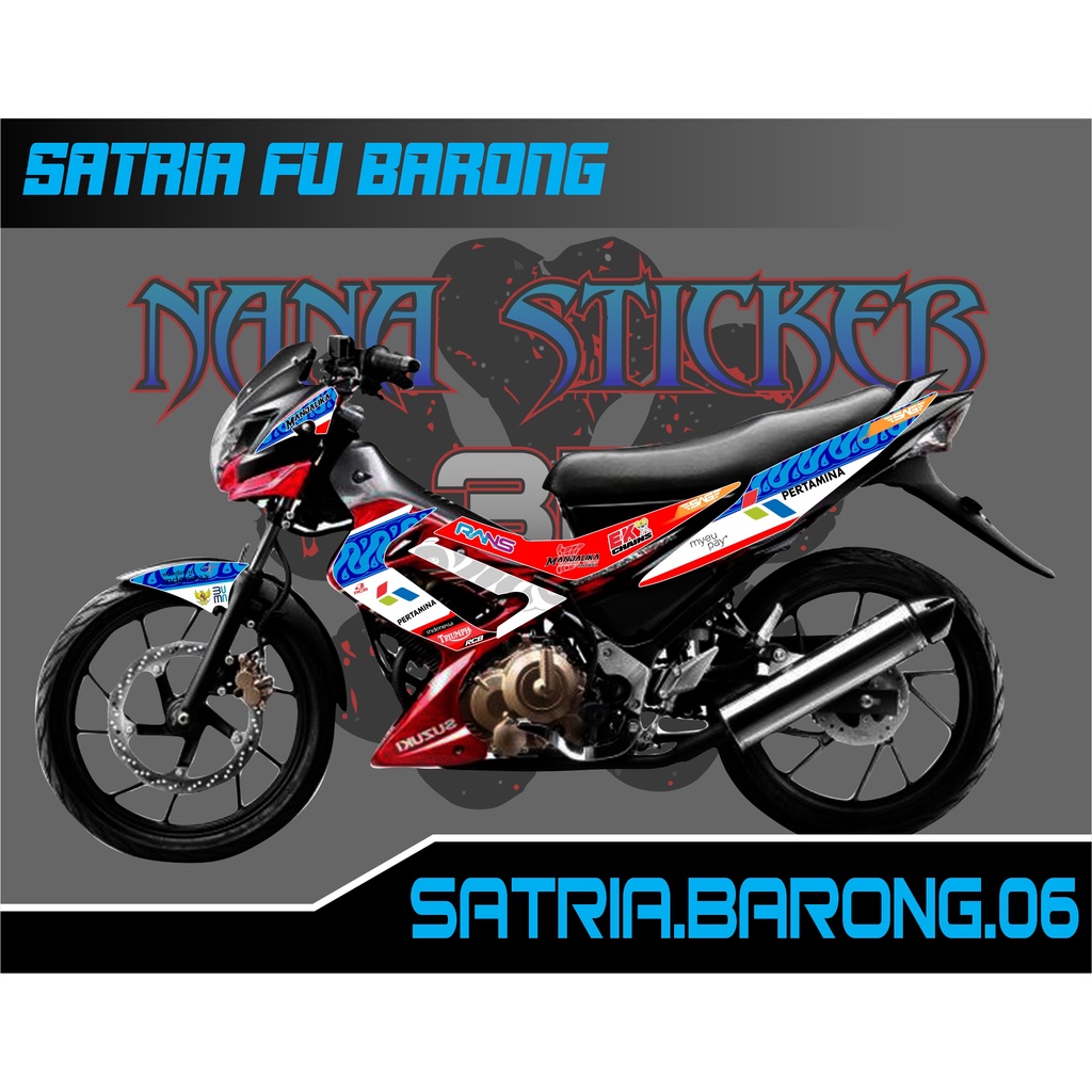 Jual Striping SATRIA FU BARONG PERTAMINA - Stiker SATRIA BARONG List ...