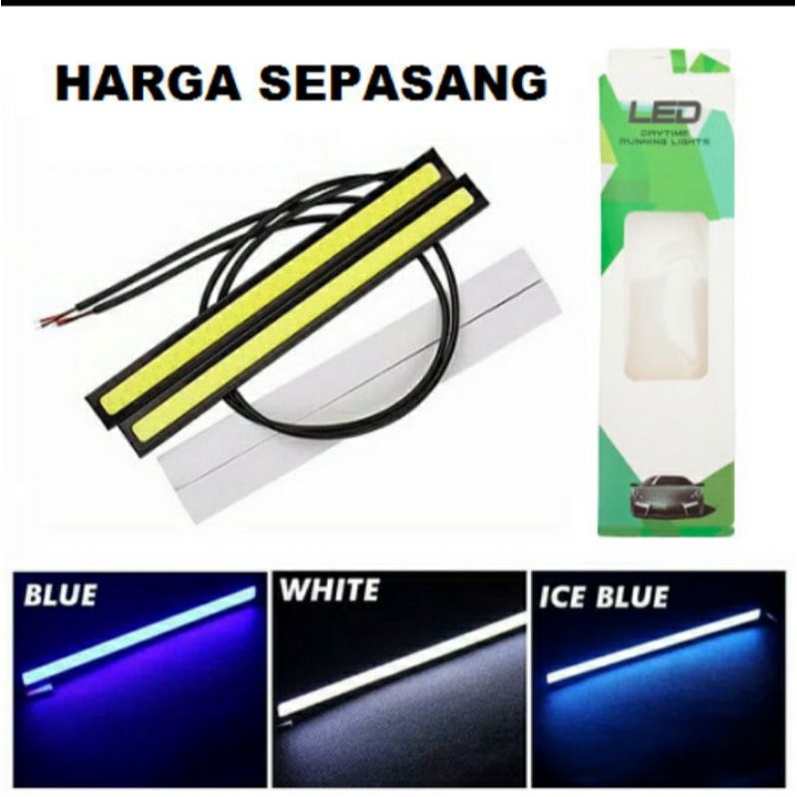 Jual Lampu DRL LED Plasma 17 CM COB Strip Grill Mobil Motor - DRL 17cm ...