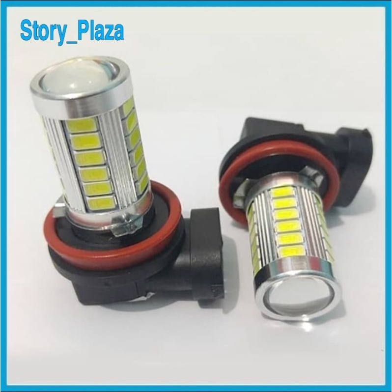 Jual Bohlam Lampu Fog Lamp FOGLAMP H8/H11/H16/H27-16Watt Led 33 6000K Super White | Shopee Indonesia