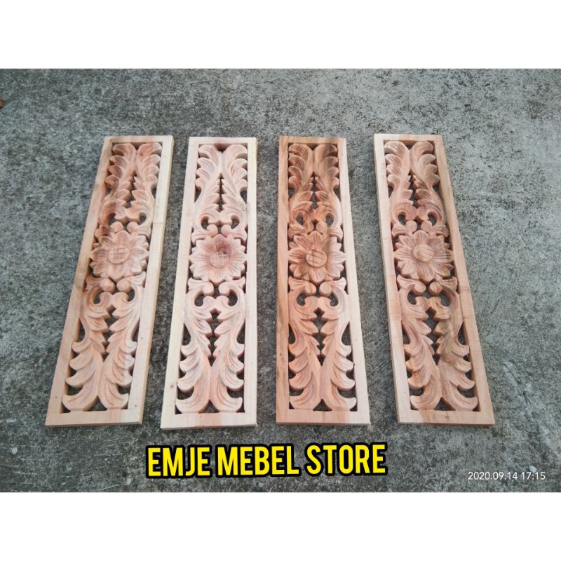 Jual Ukiran Kayu Mahoni Ukir Tempel Kayu | Shopee Indonesia