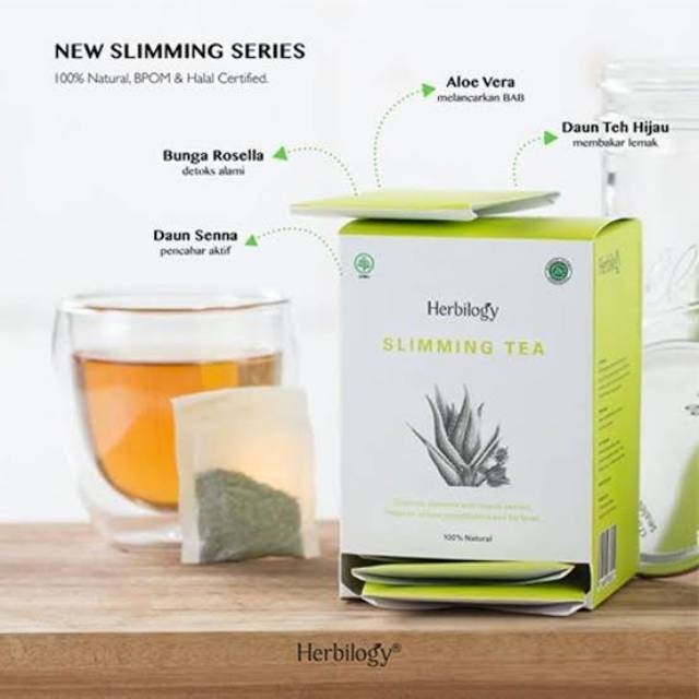 Jual Herbilogy Slimming Tea Box 10g | Shopee Indonesia