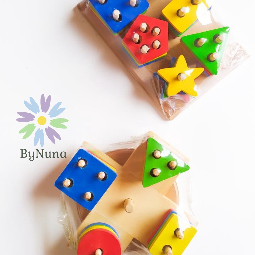 Jual Mainan Edukasi Anak Balok Kayu Alat Peraga Anak Aktif dan Cerdas ...