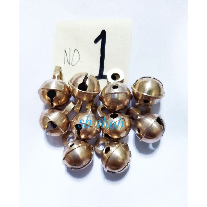 Jual 10biji Klintingan Kuningan Gowok no1 Krincingan Lonceng bel ...