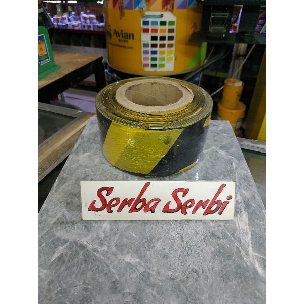 Jual (/ROLL 3" POLICE LINE) Pembatas garis line warning tape | Shopee ...